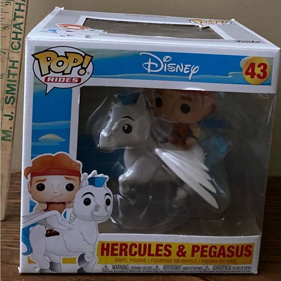 Disney | Toys | Disney Hercules Pegasus Pop Rides Figure White And Blue ...
